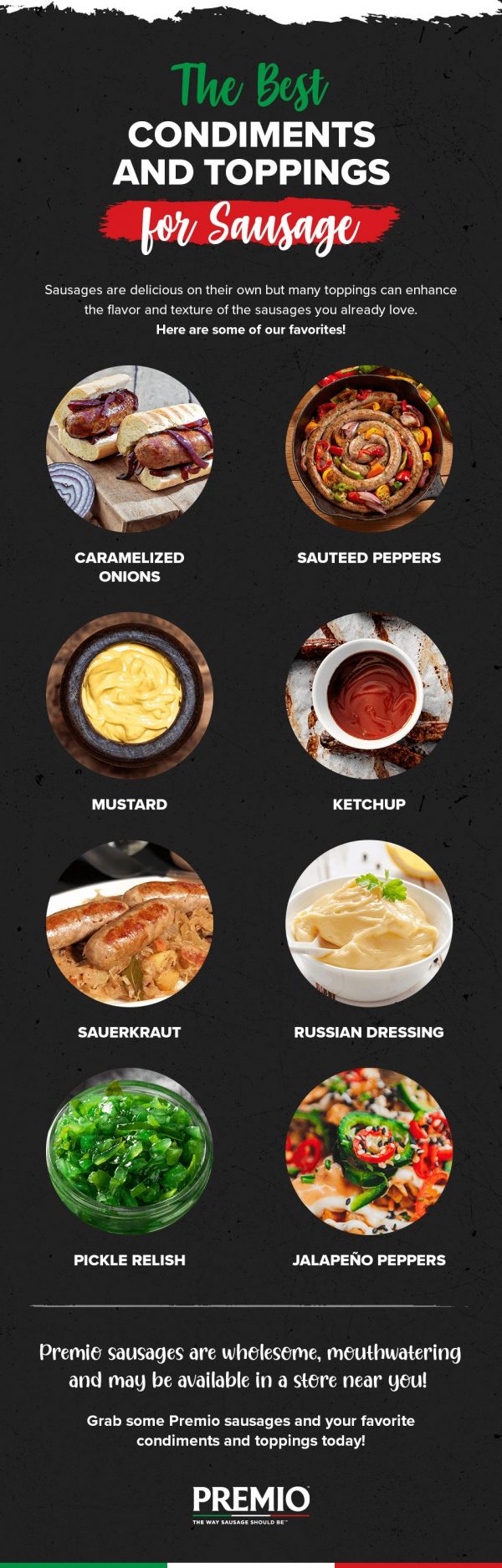 What Are The Best Condiments & Toppings on Premio Sausage?