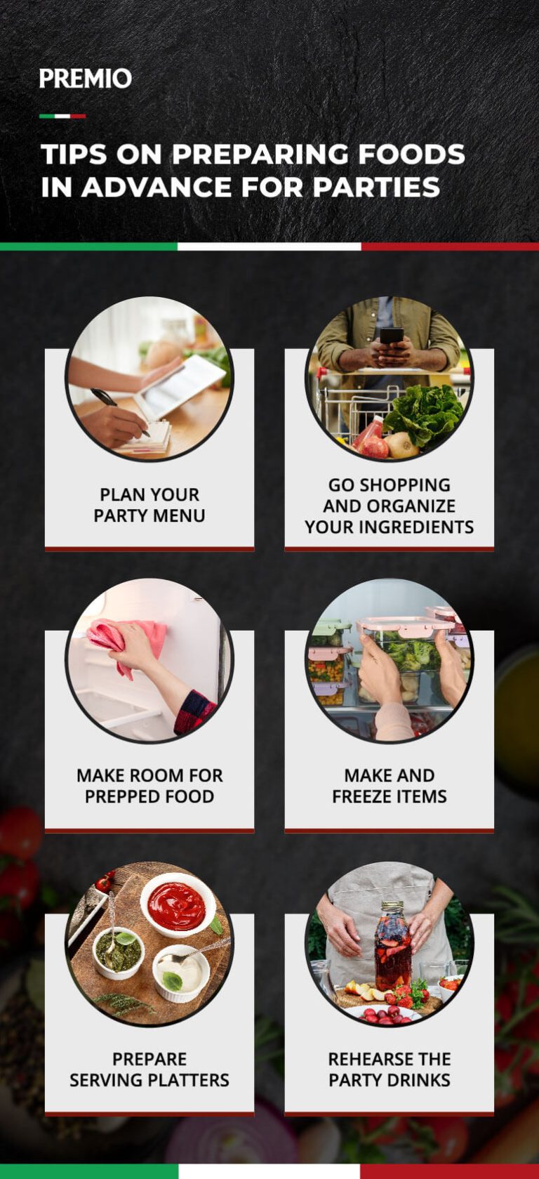 Tips to Prepare Food in Advance for Parties | Premio Foods